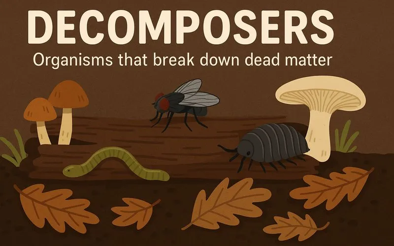 Decomposers: Organisms that break down dead matter | Gamatrain