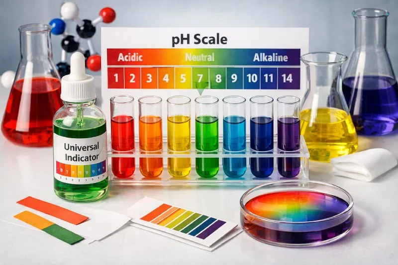 Universal Indicator: Shows range of colours across pH scale | Gamatrain